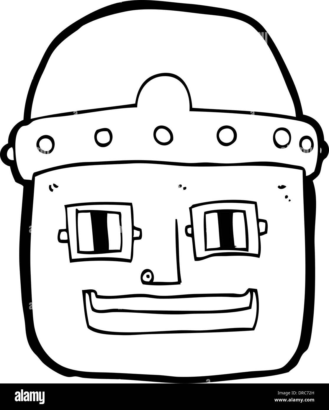 cartoon robot head Stock Vector Image & Art - Alamy