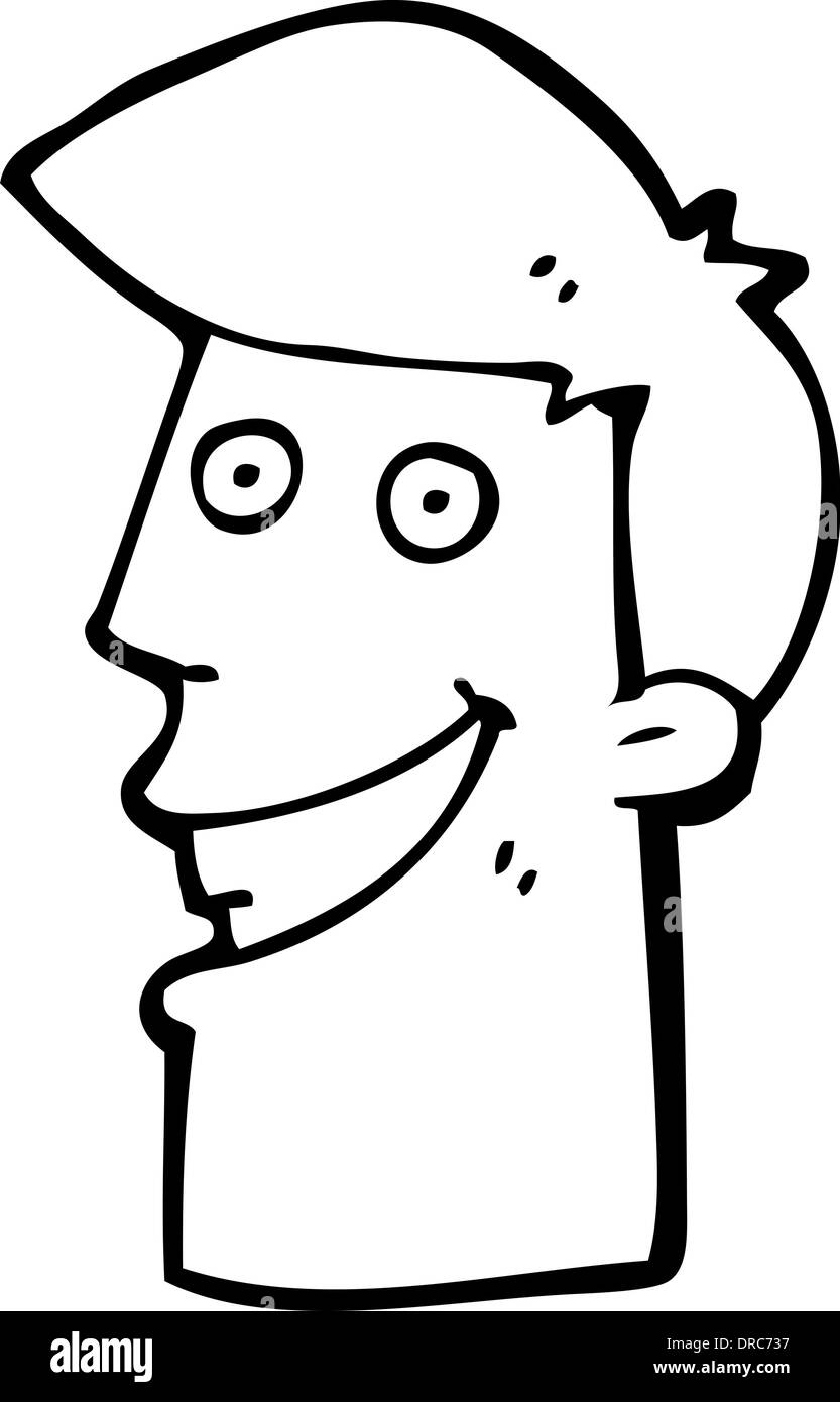cartoon grinning man Stock Vector Image & Art - Alamy