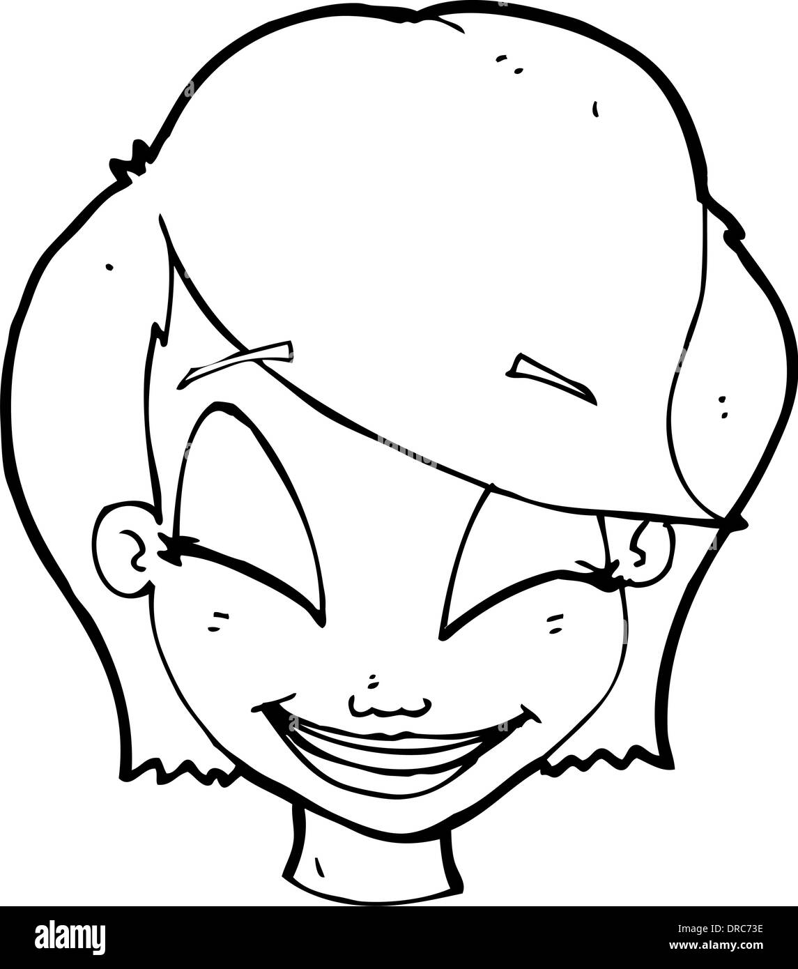 cartoon pretty female face Stock Vector Image & Art - Alamy