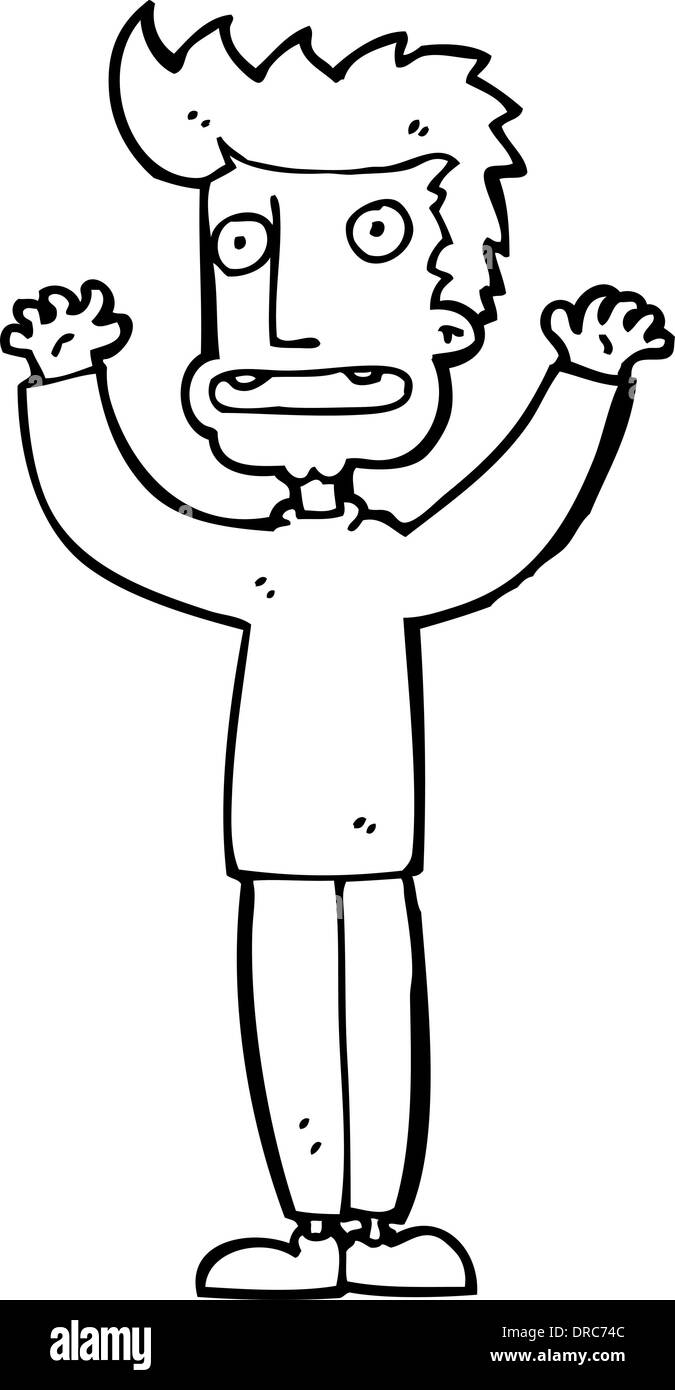 cartoon stressed man Stock Vector Image & Art - Alamy