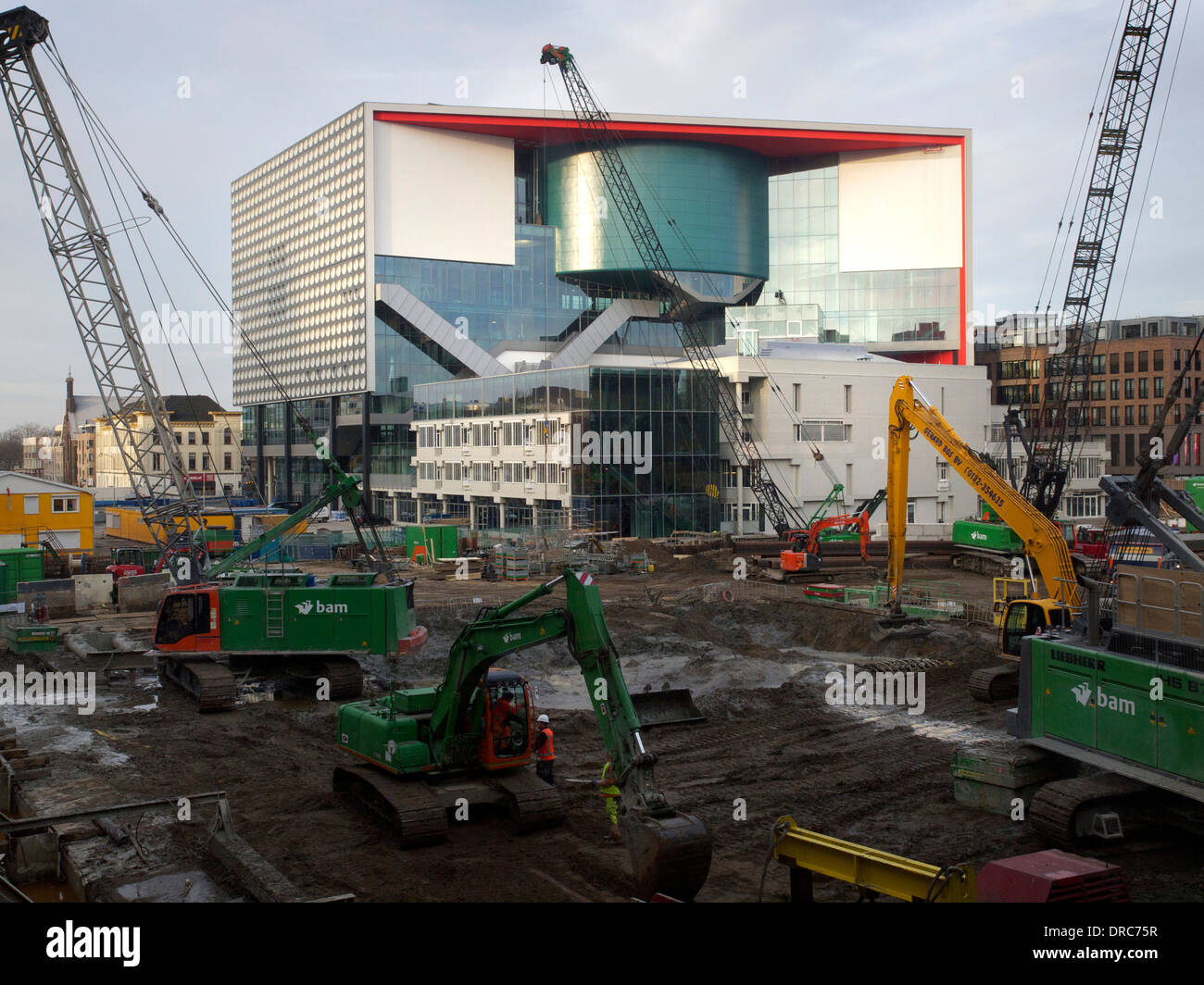 The new Tivoli Vredenburg concert hall is almost finished, januari 2014 ...