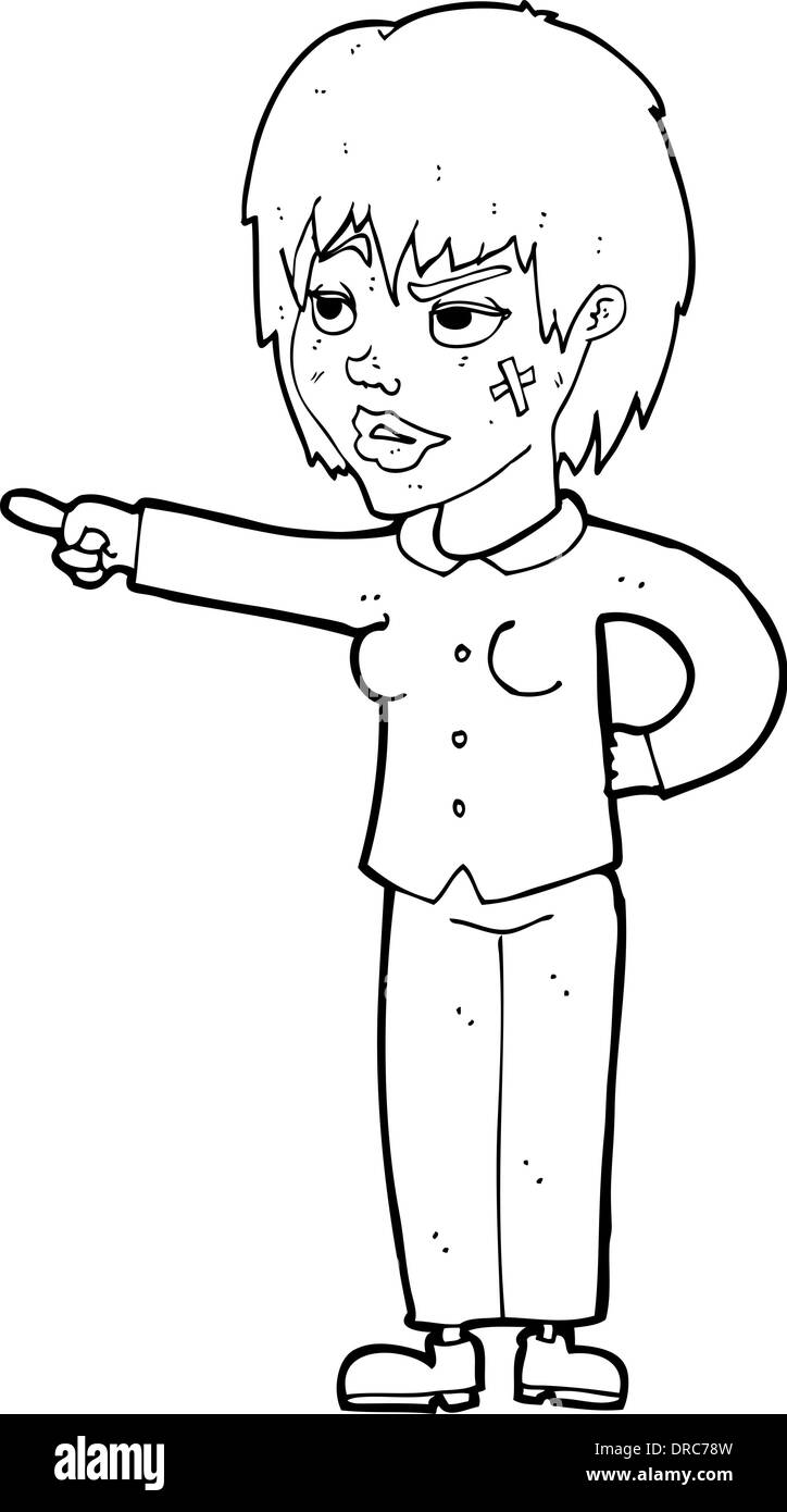 cartoon woman pointing Stock Vector Image & Art - Alamy