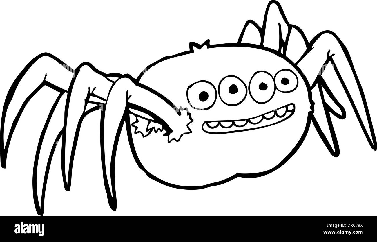 cartoon spooky spider Stock Vector Image & Art - Alamy