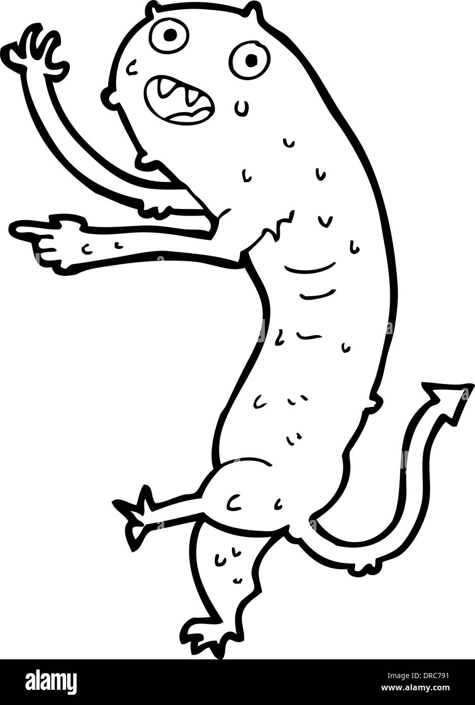 cartoon gross little monster Stock Vector Image & Art - Alamy