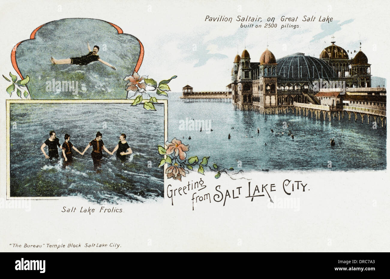 Pavilion Saltair on Great Salt Lake, Salt Lake City Stock Photo - Alamy