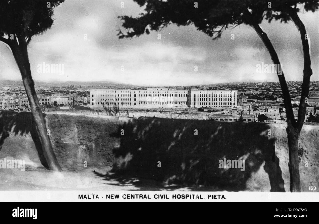 Central Civic Hospital, Pieta, Malta Stock Photo - Alamy
