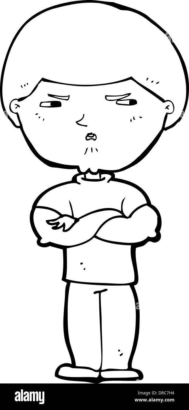 cartoon grumpy man Stock Vector Image & Art - Alamy