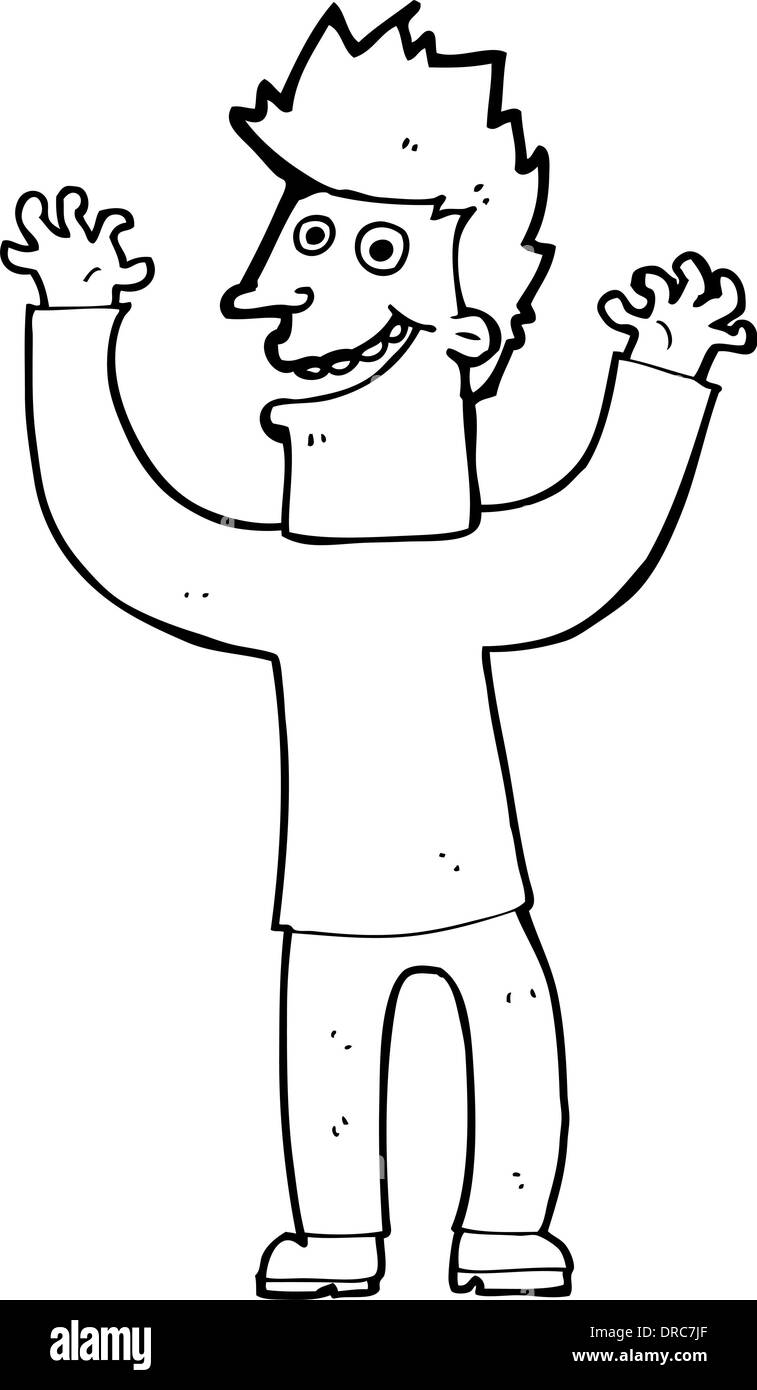 cartoon excited man Stock Vector Image & Art - Alamy