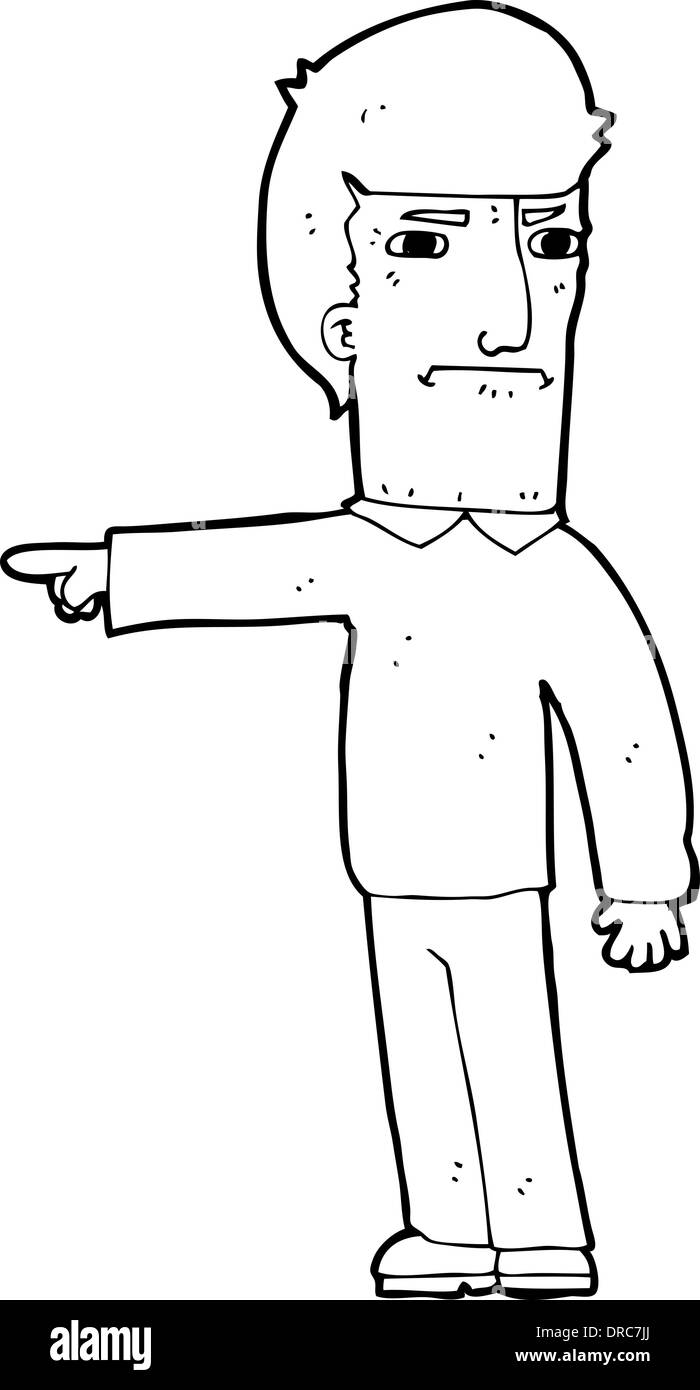 cartoon man pointing Stock Vector Image & Art - Alamy