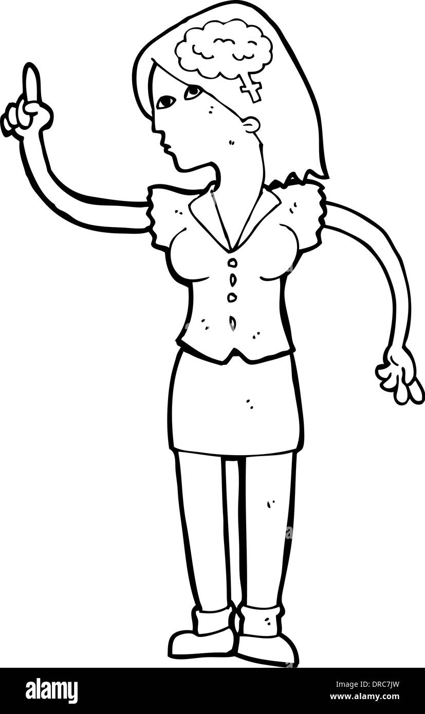 cartoon woman with clever idea Stock Vector Image & Art - Alamy