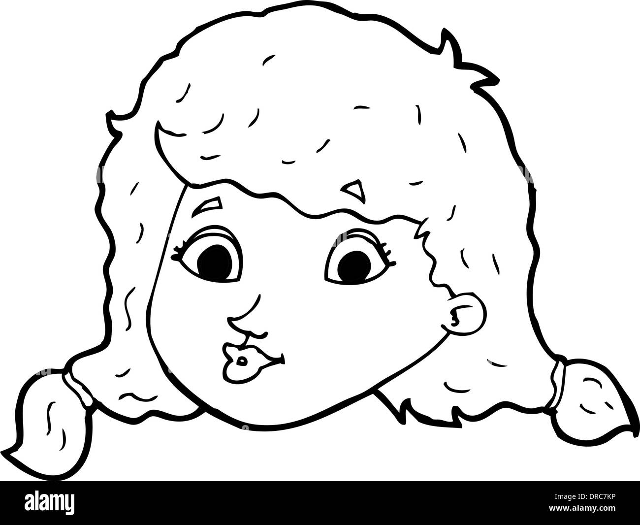 cartoon pretty female,face Stock Vector Image & Art - Alamy