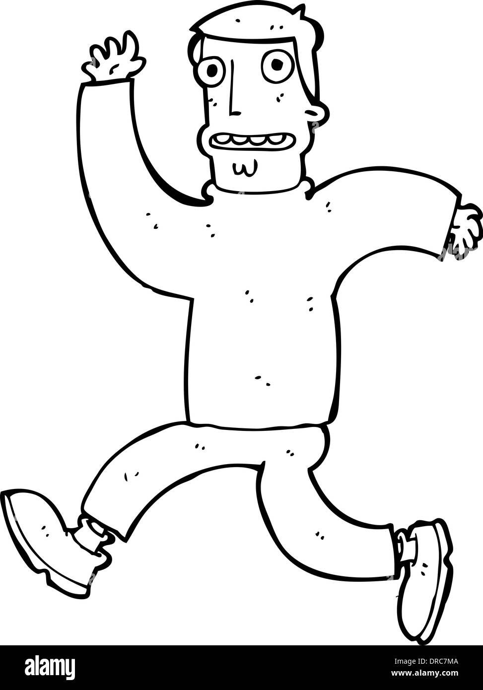 cartoon terrified man Stock Vector Image & Art - Alamy