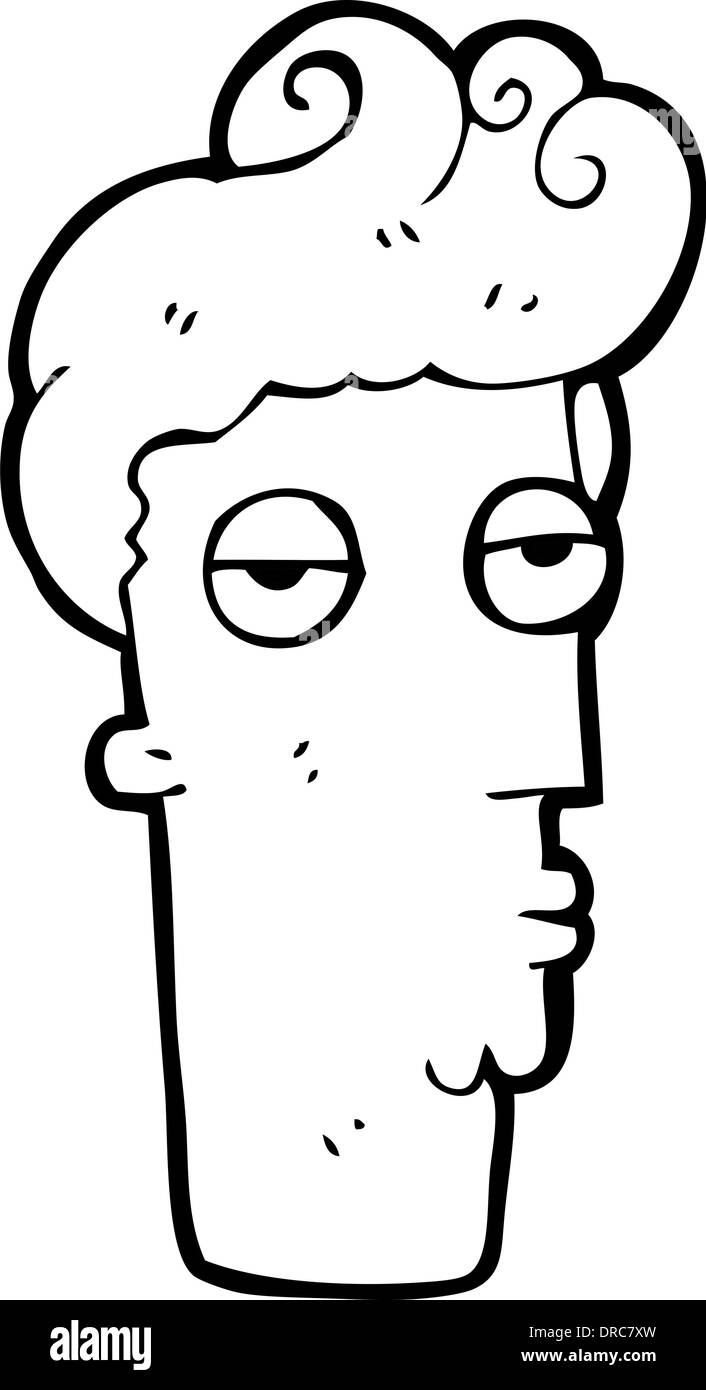 cartoon bored man's face Stock Vector Image & Art - Alamy