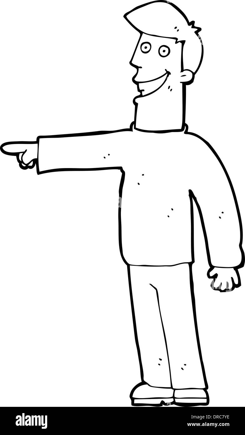 cartoon pointing man Stock Vector Image & Art - Alamy