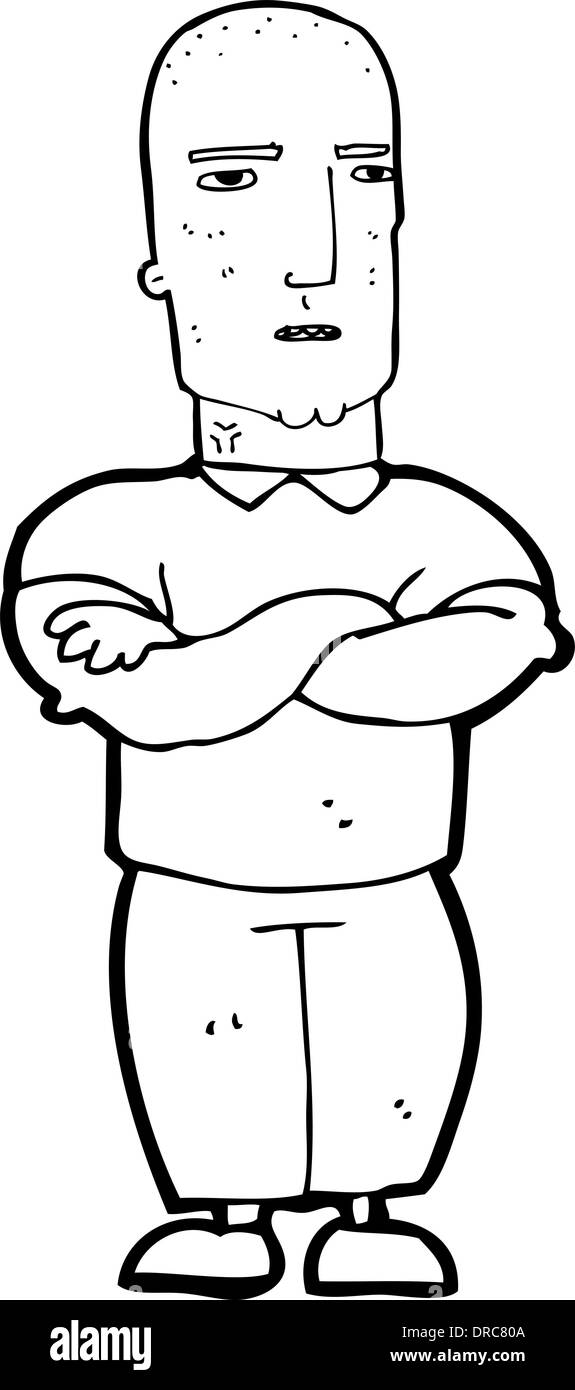 cartoon annoyed bald man Stock Vector Image & Art - Alamy