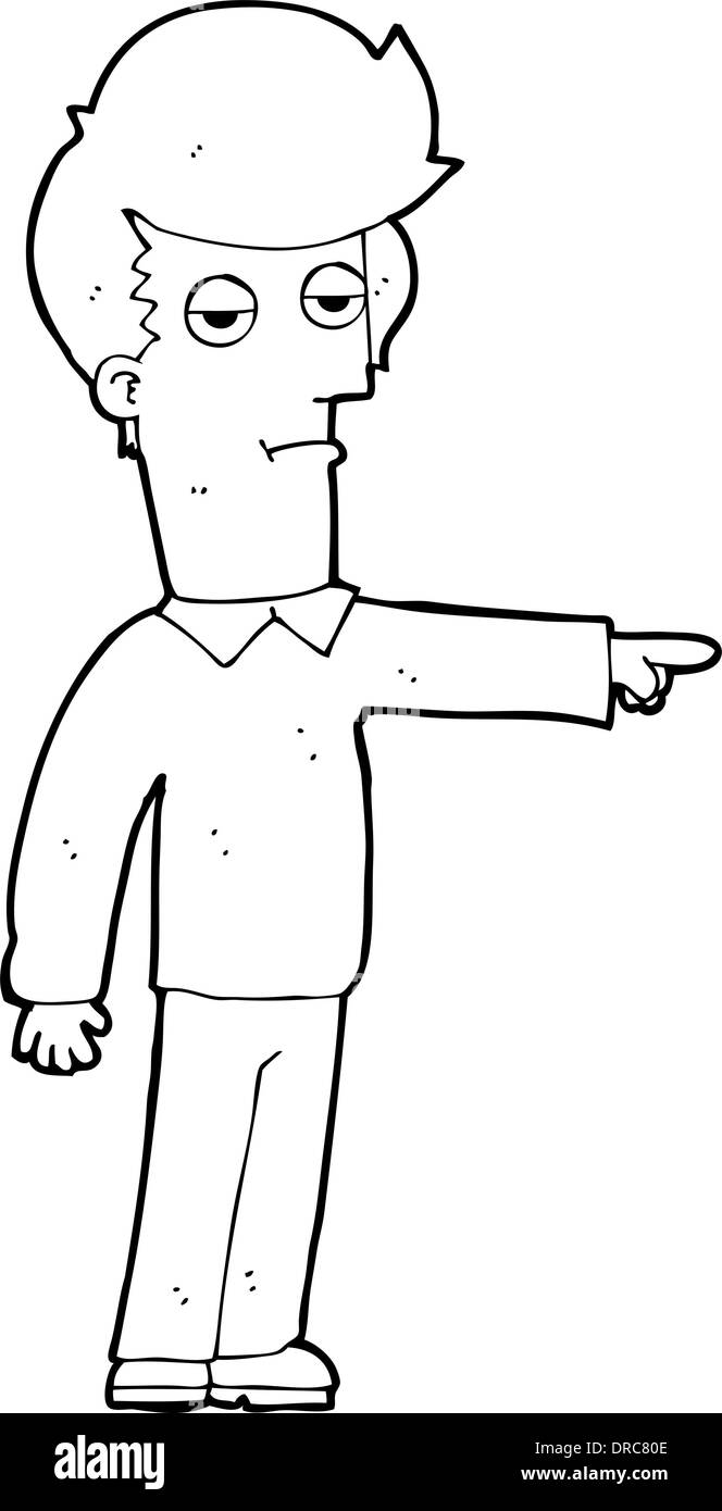 cartoon pointing man Stock Vector Image & Art - Alamy