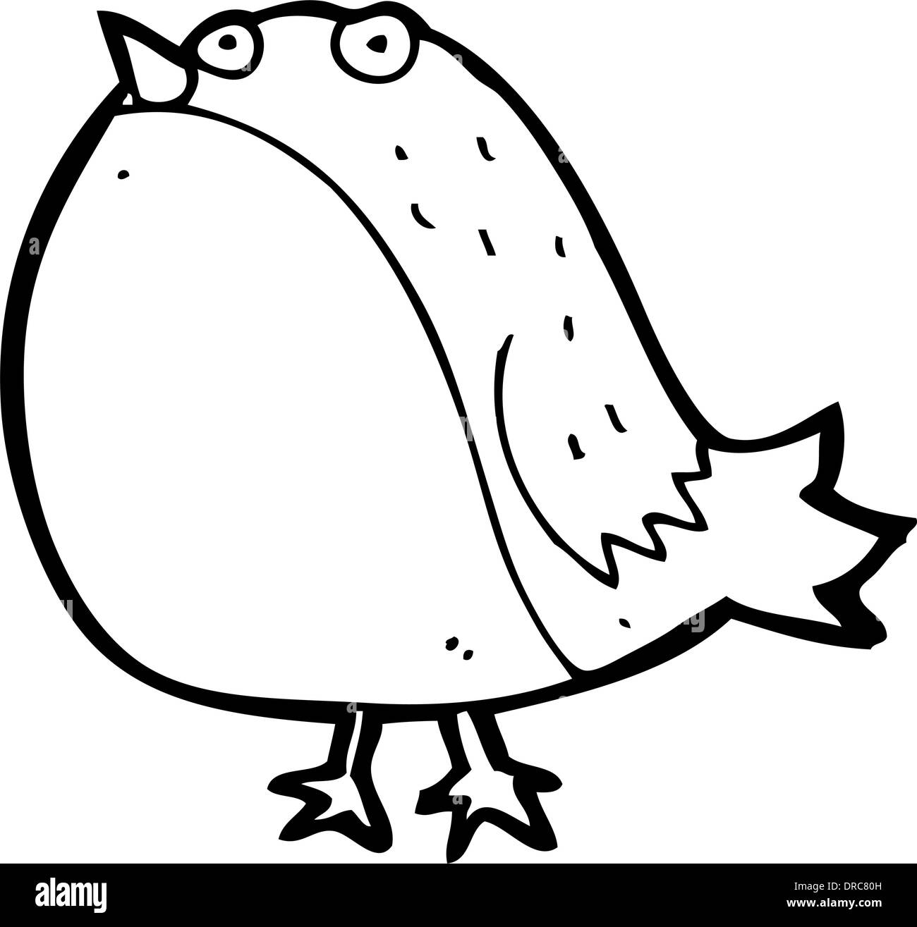 Line drawing robin Black and White Stock Photos & Images - Alamy