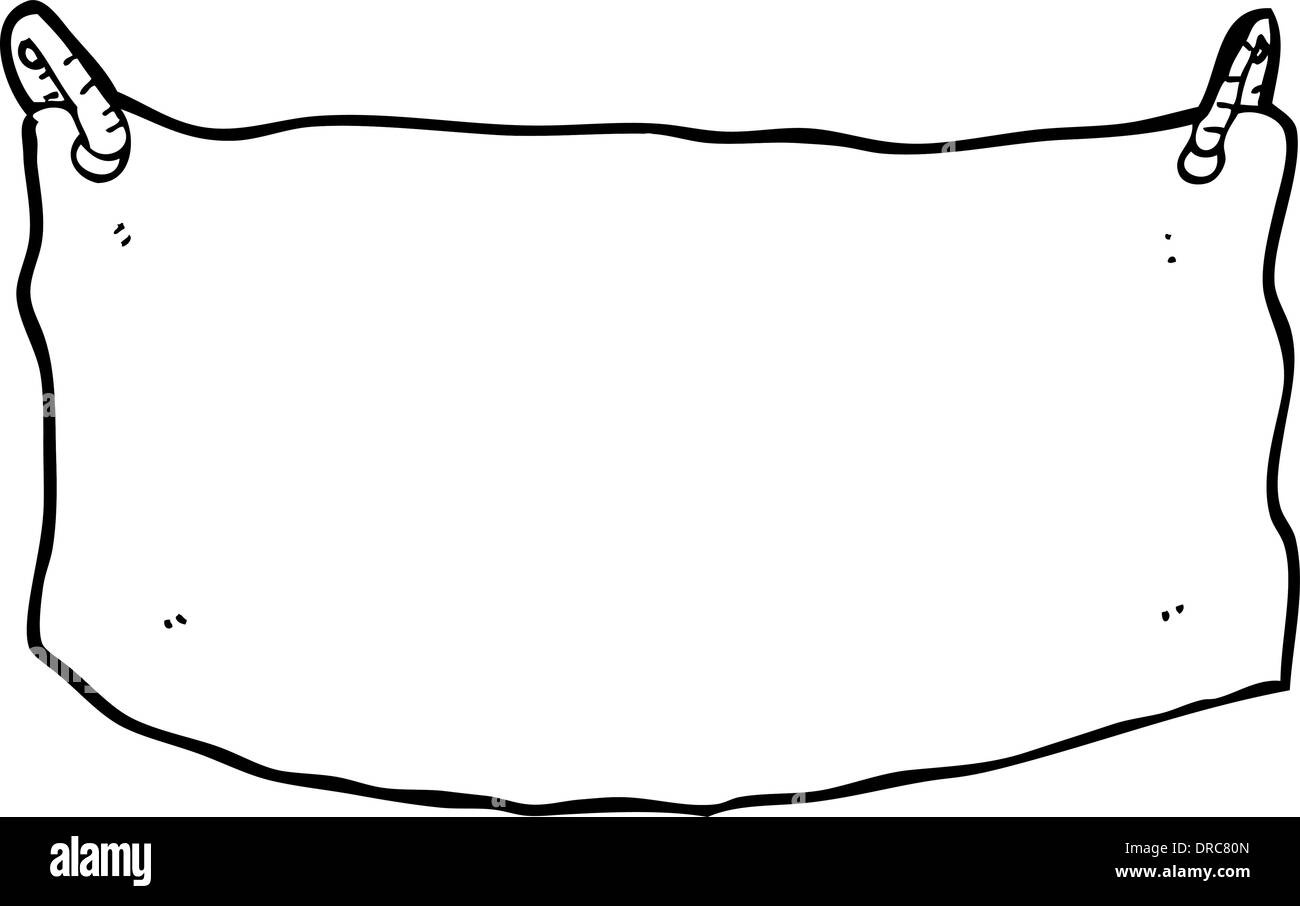 cartoon cloth banner Stock Vector Image & Art - Alamy