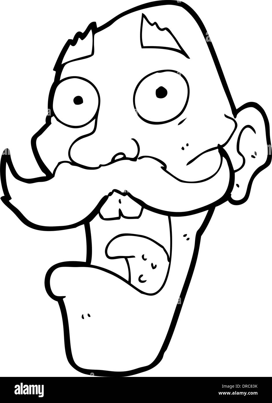 Simple Old Man Drawing Cartoon