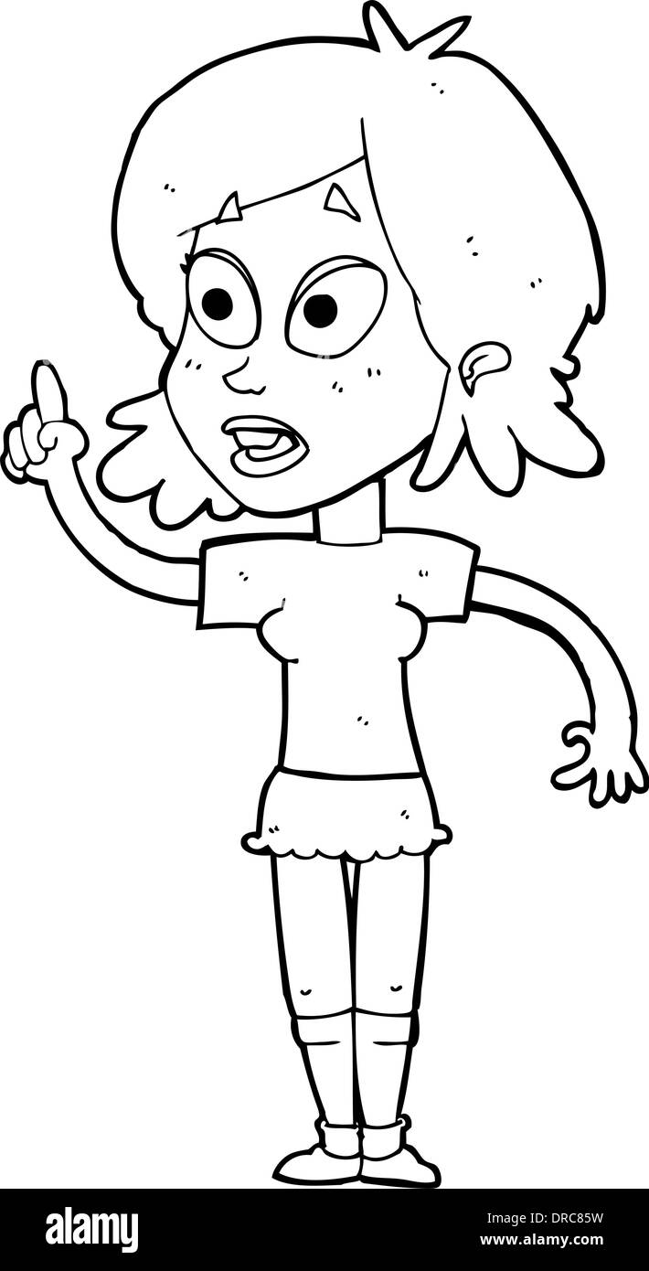 cartoon woman asking question Stock Vector Image & Art - Alamy