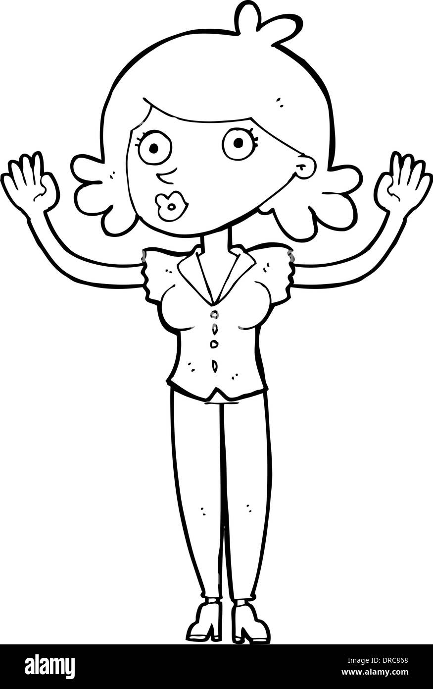 Hands up surrender Black and White Stock Photos & Images - Alamy