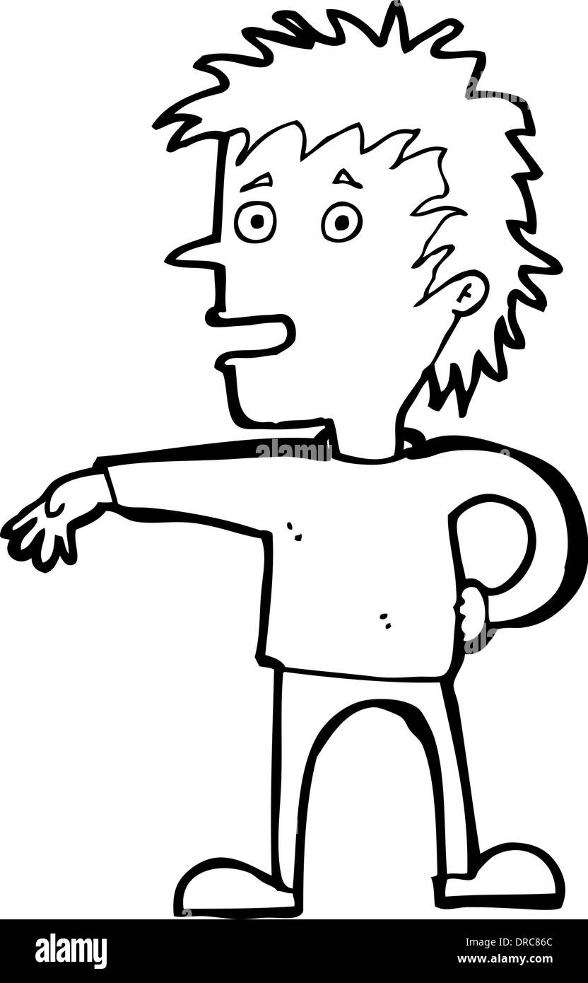 cartoon man making dismissive gesture Stock Vector Image & Art - Alamy