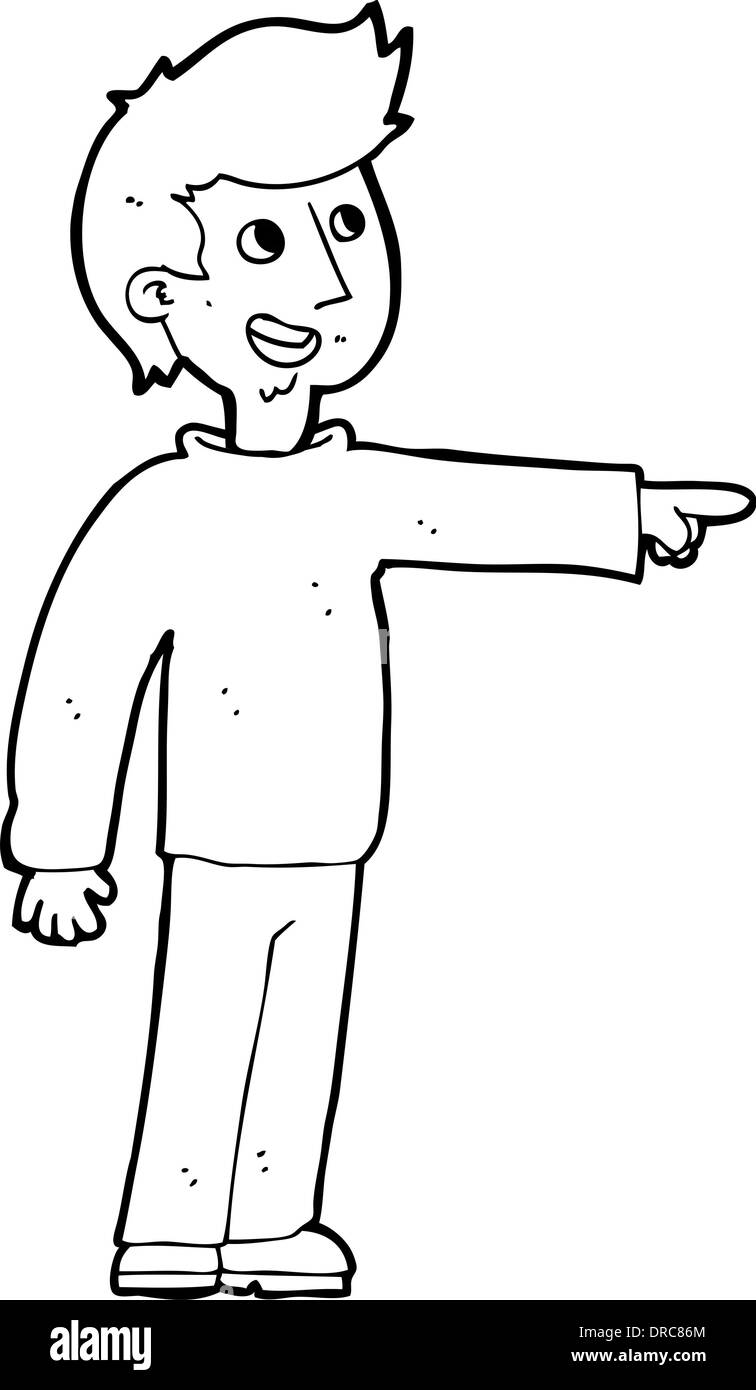 cartoon happy man pointing and laughing Stock Vector Image & Art - Alamy