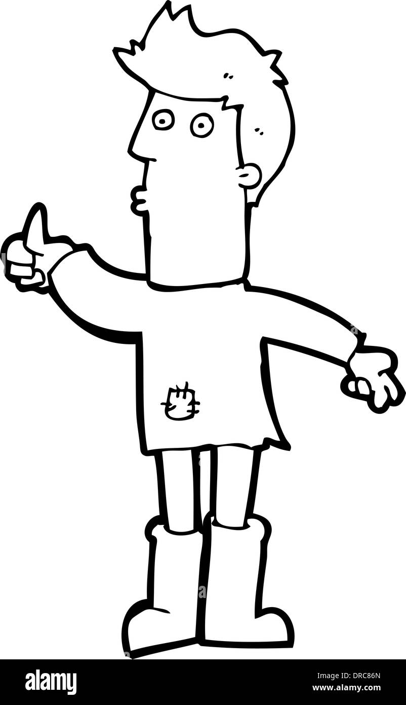 cartoon poor man Stock Vector Image & Art - Alamy