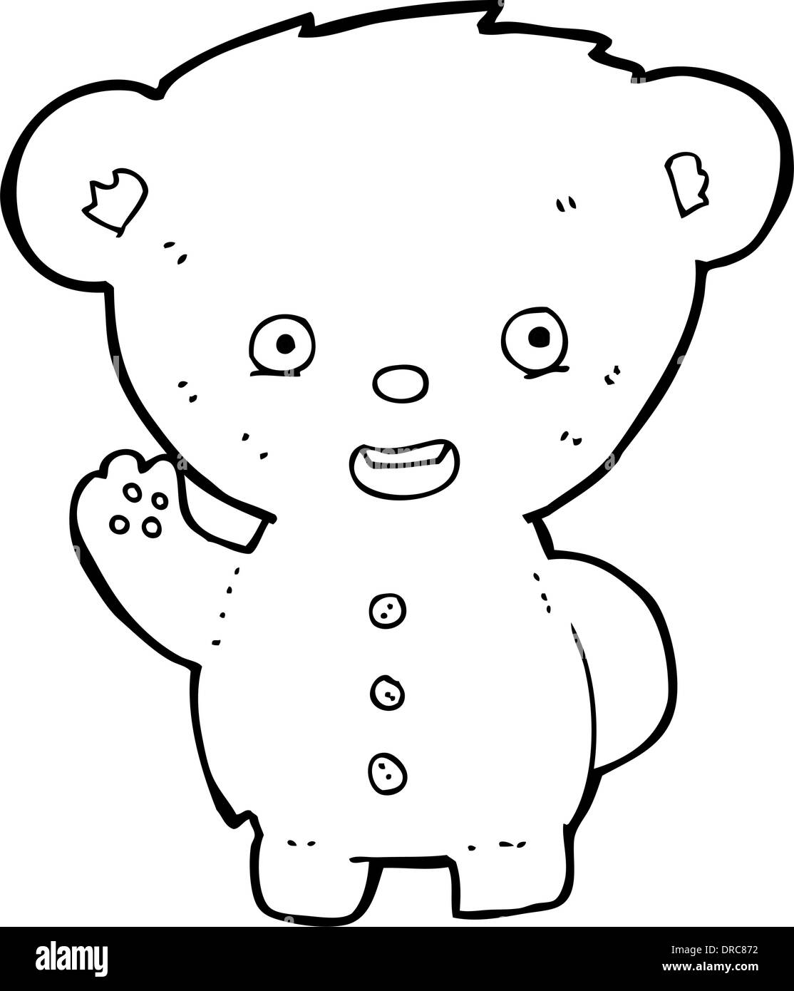 cartoon teddy bear waving Stock Vector Image & Art - Alamy