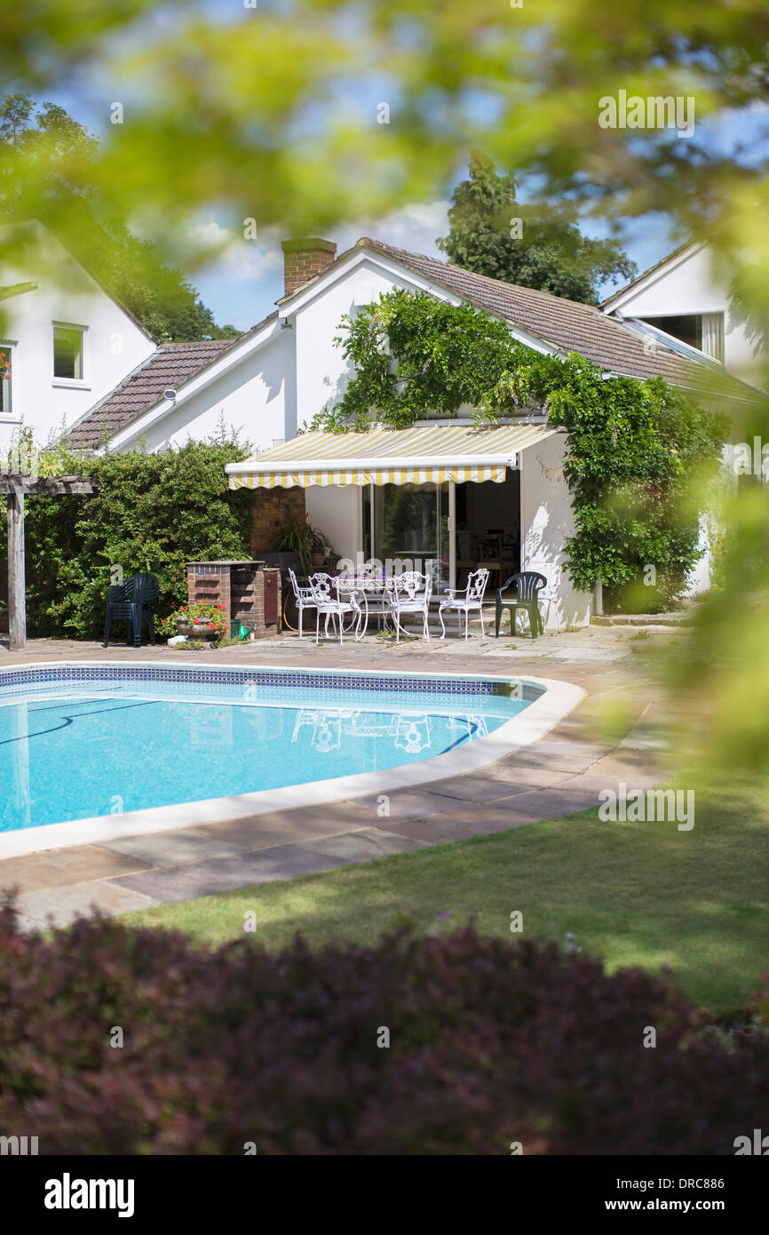 Backyard swimming pool hi-res stock photography and images - Alamy