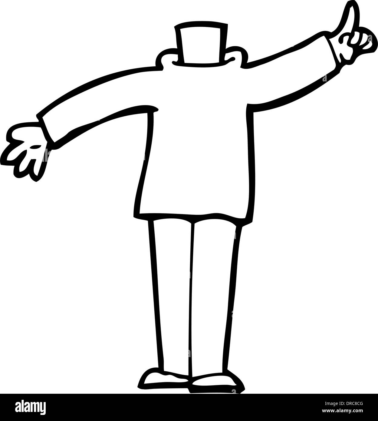 cartoon body with raised hand (mix and match cartoons or add own photos ...
