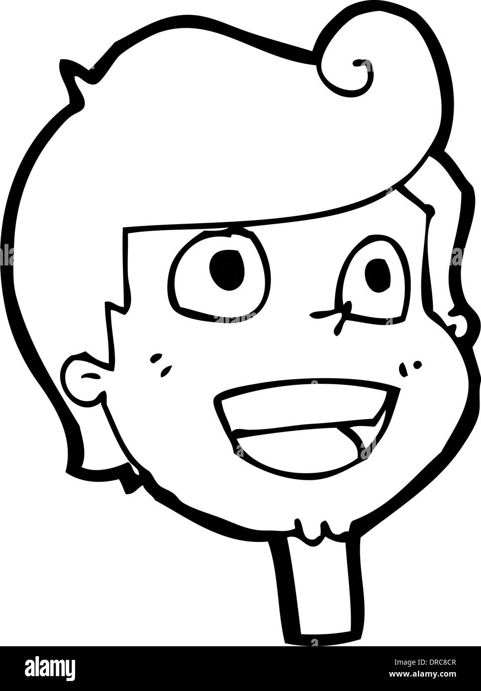 cartoon happy face Stock Vector Image & Art - Alamy