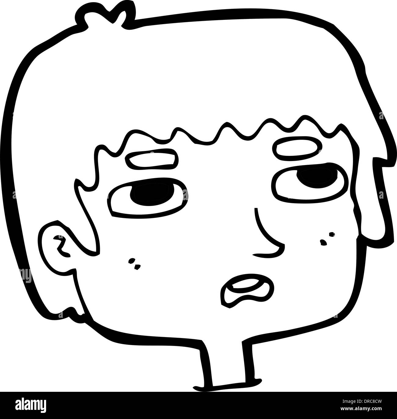Cartoon Unhappy Face Stock Vector Image And Art Alamy
