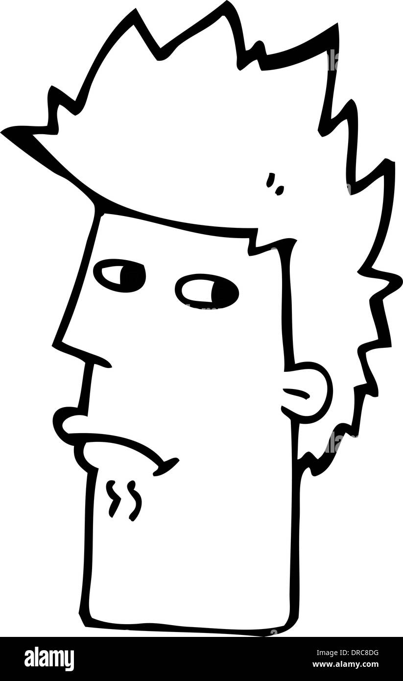 cartoon nervous expression Stock Vector Image & Art - Alamy