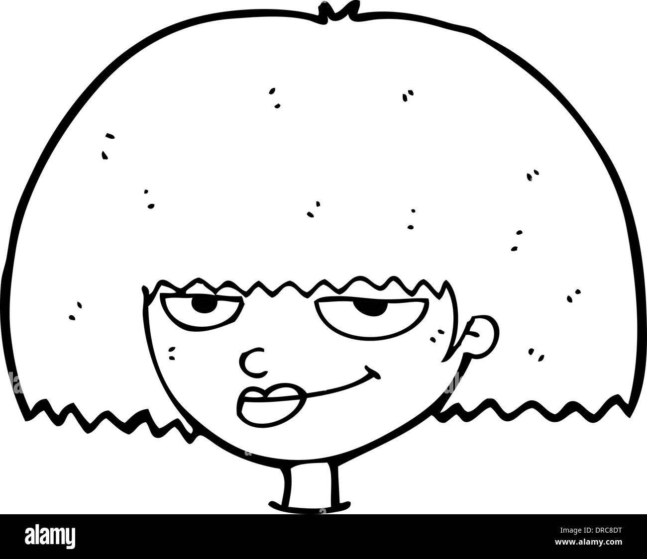 cartoon mean female face Stock Vector Image & Art - Alamy