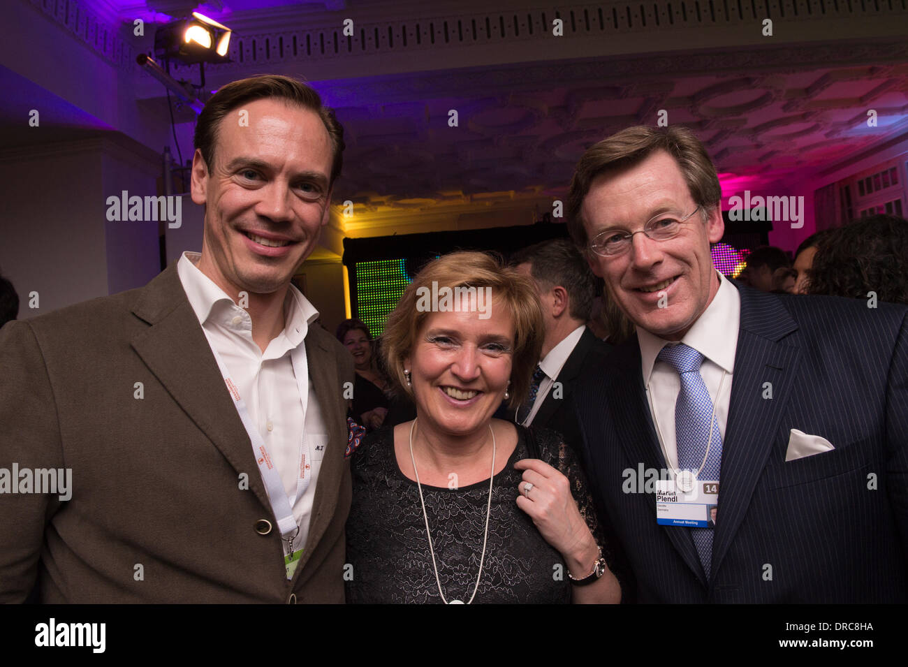 (l-r) Dr. Mark Tenbuecken, Ute Plendl, Martin Plendl DLD Burda Event at ...