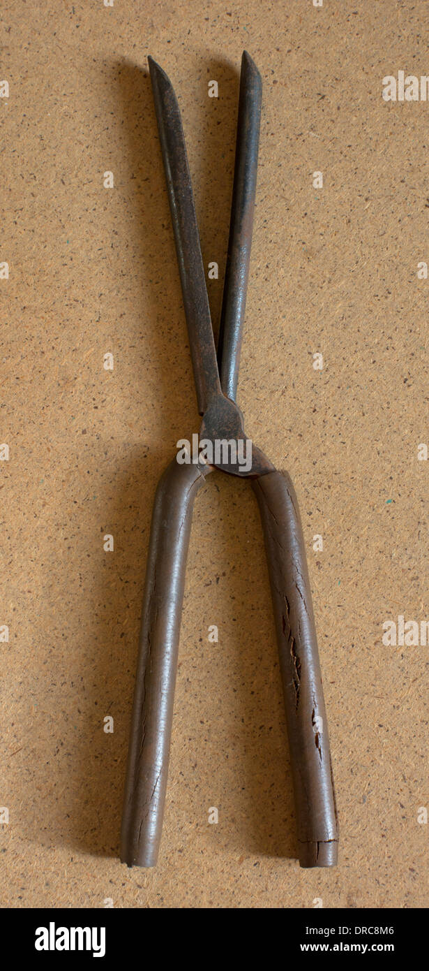 Hair preparation - waving iron Stock Photo - Alamy