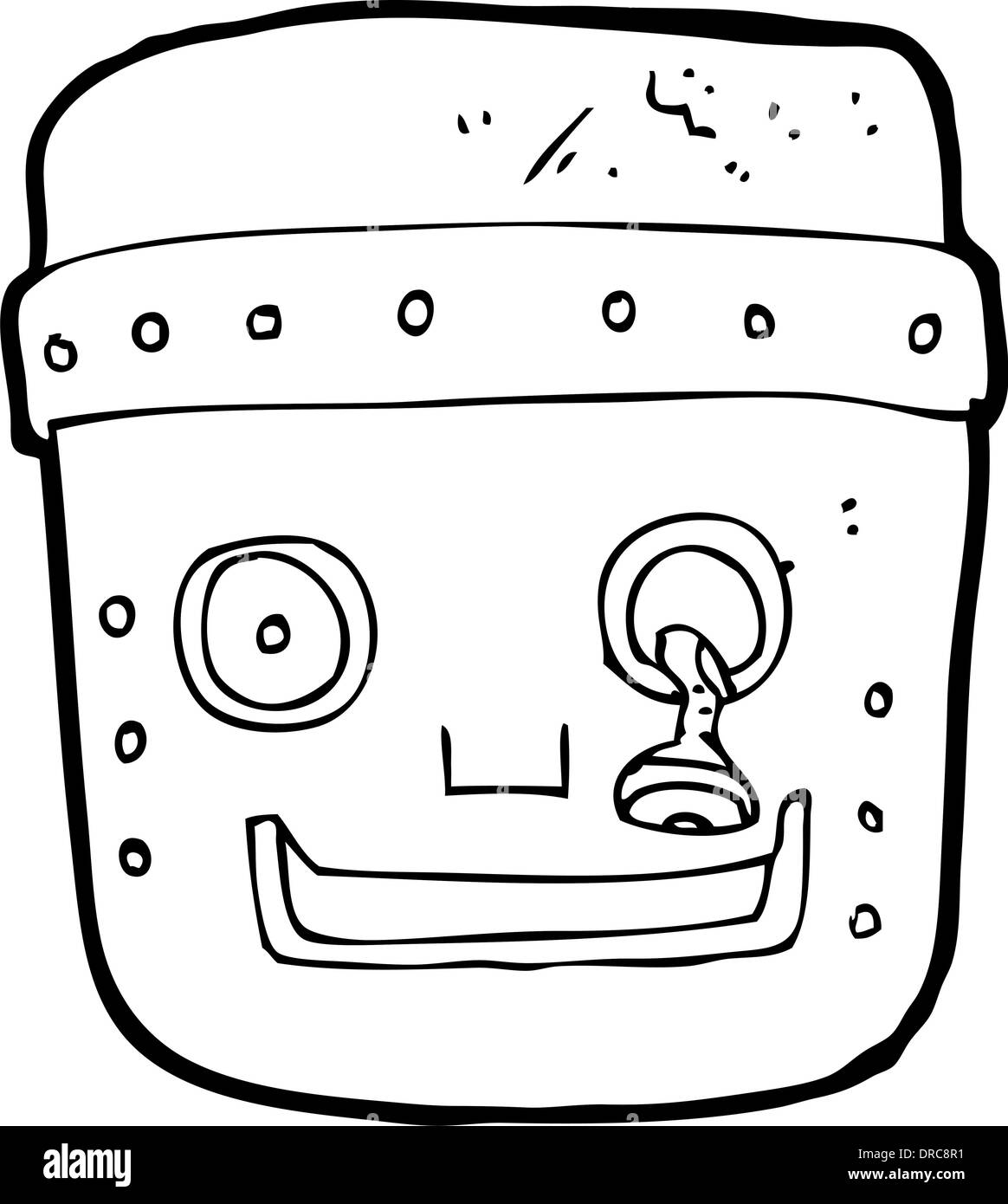 cartoon robot head Stock Vector Image & Art - Alamy