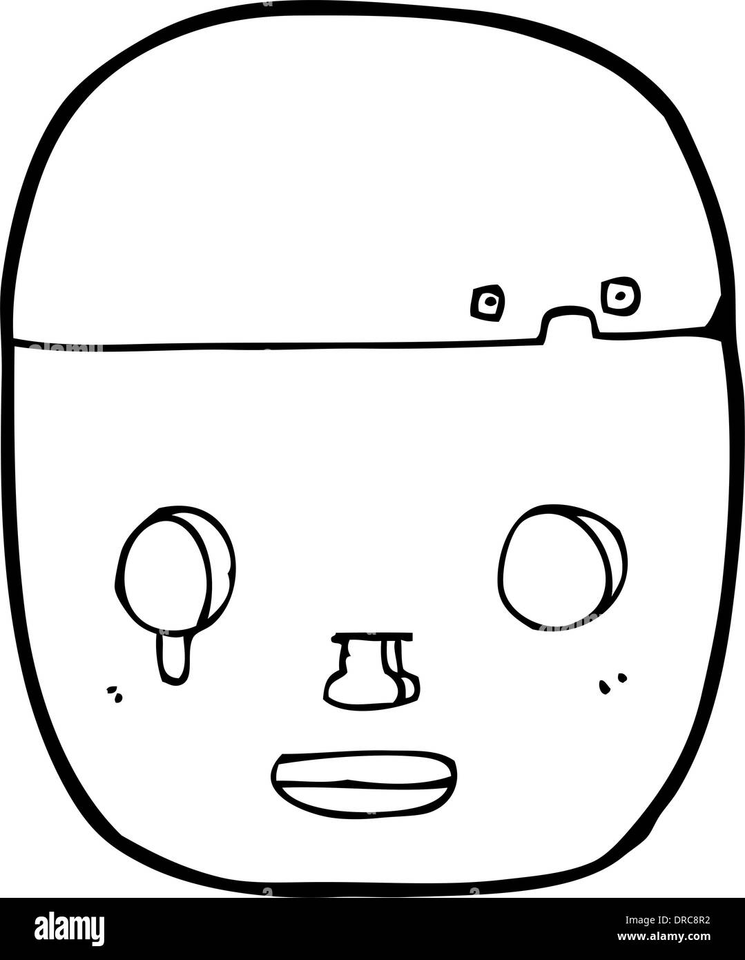 cartoon robot head Stock Vector Image & Art - Alamy