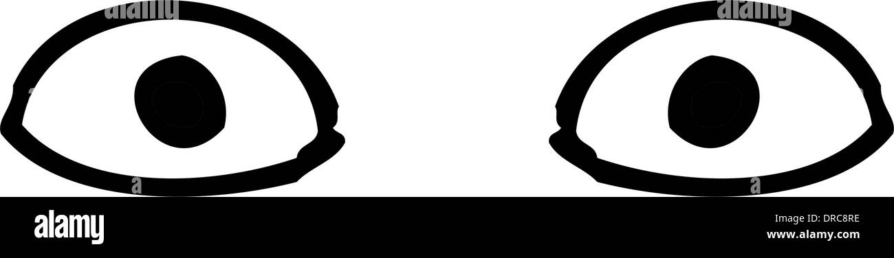 cartoon staring eyes Stock Vector Image & Art - Alamy