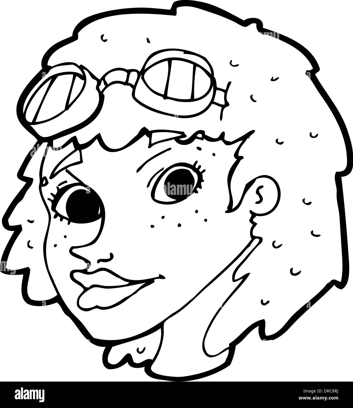 Woman hand head wearing Black and White Stock Photos & Images - Alamy