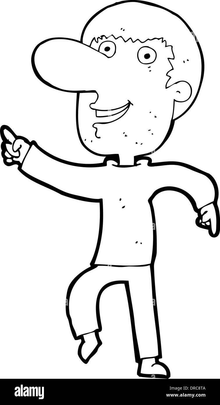 cartoon happy man dancing Stock Vector Image & Art - Alamy