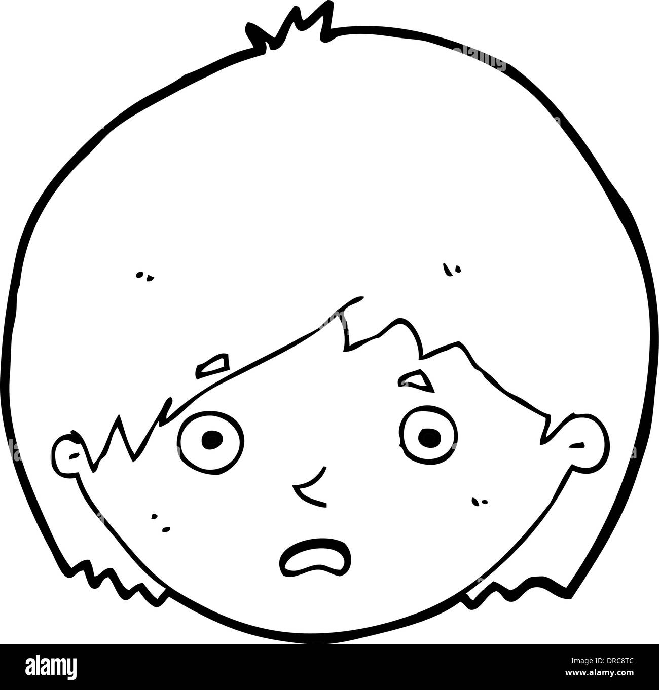 cartoon unhappy boy Stock Vector Image & Art - Alamy