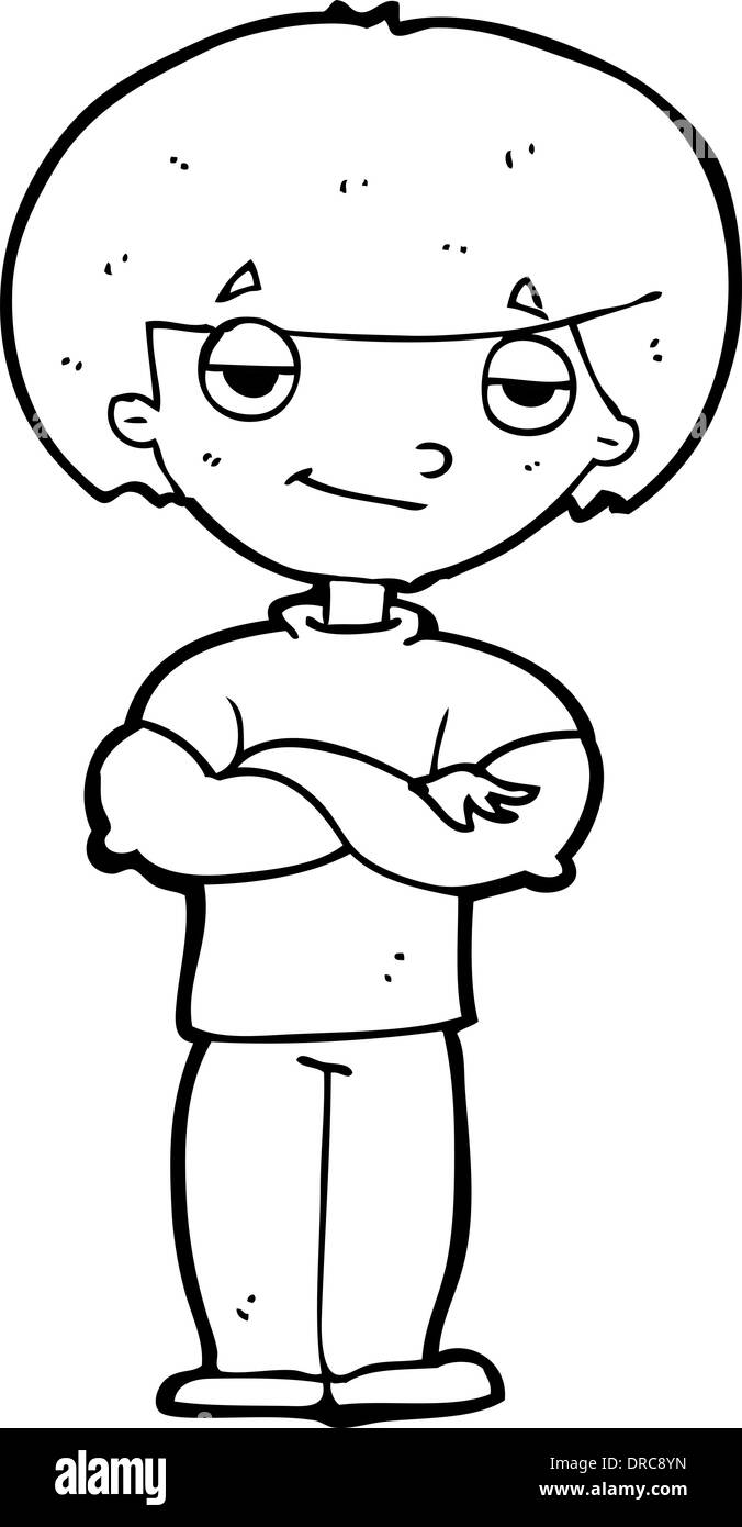 cartoon smug looking man Stock Vector Image & Art - Alamy