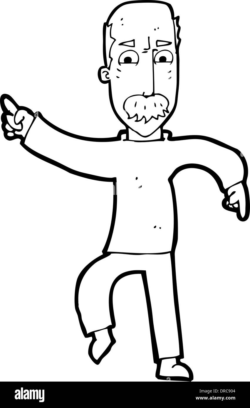 Angry Old Man Drawing