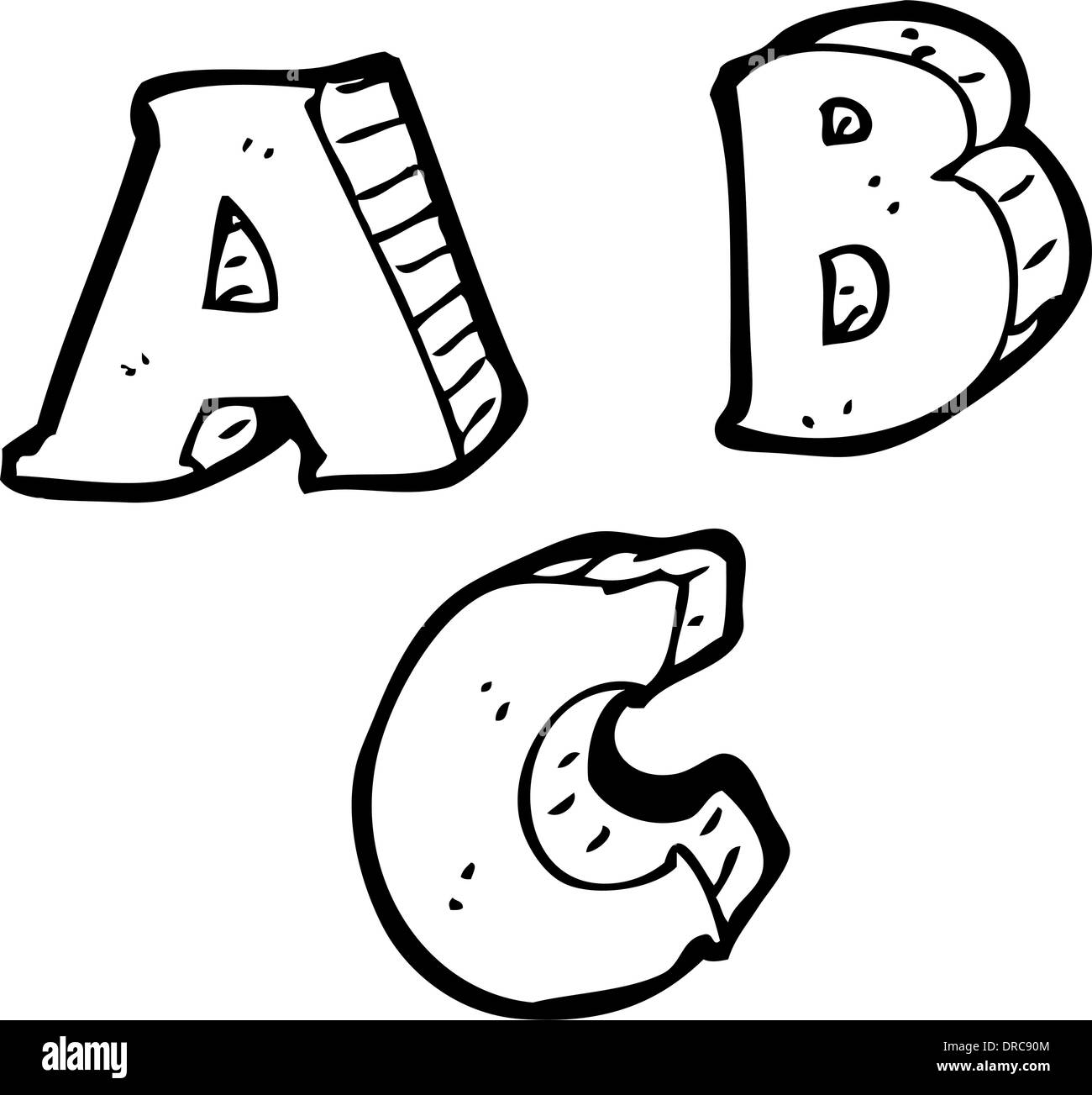 cartoon ABC letters Stock Vector Image & Art - Alamy