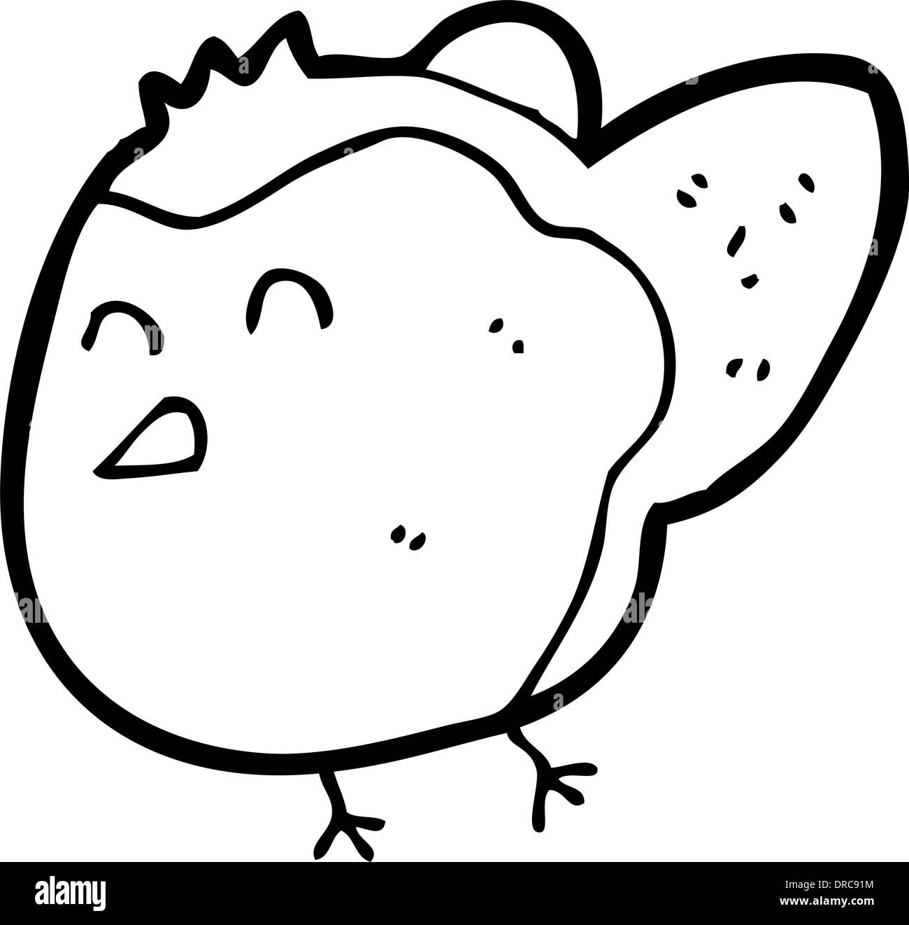 Robin bird drawing drawing Black and White Stock Photos & Images - Alamy