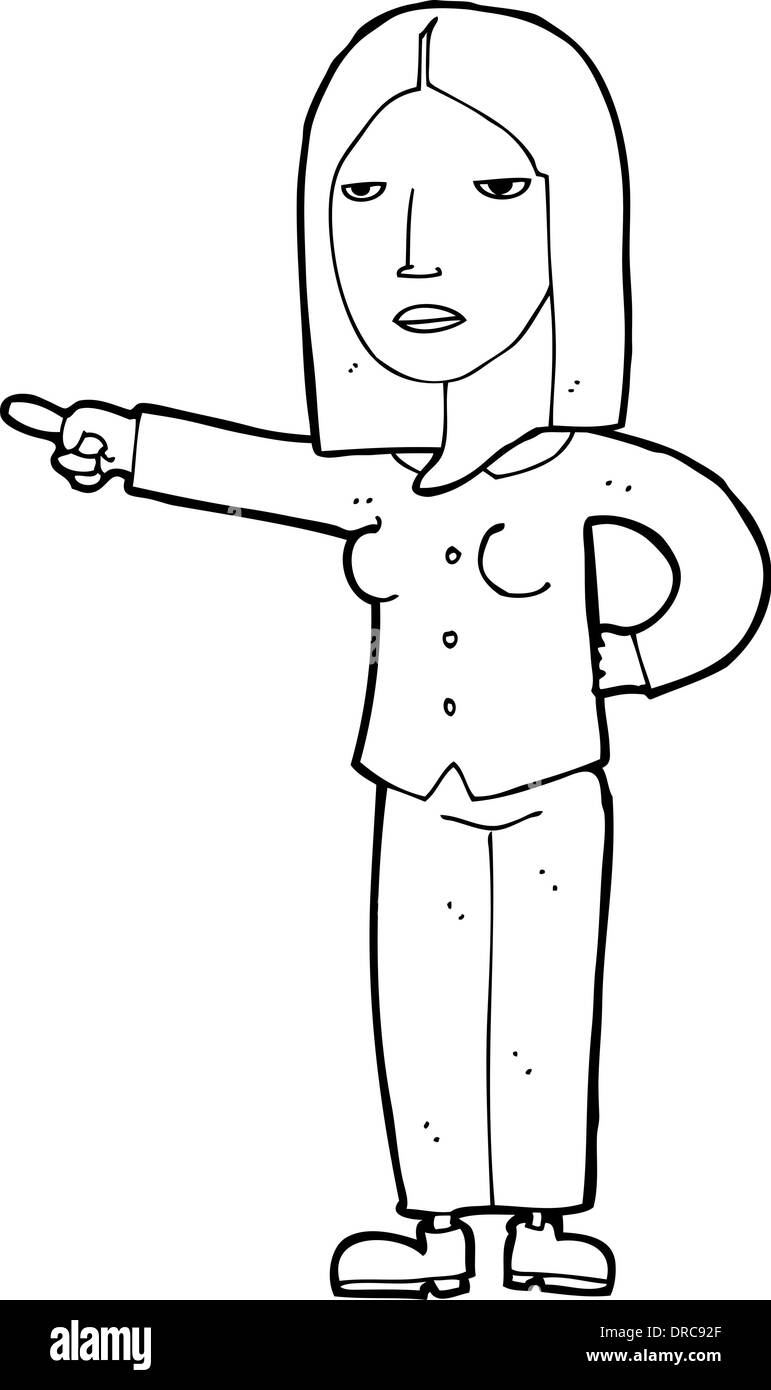 cartoon woman pointing Stock Vector Image & Art - Alamy