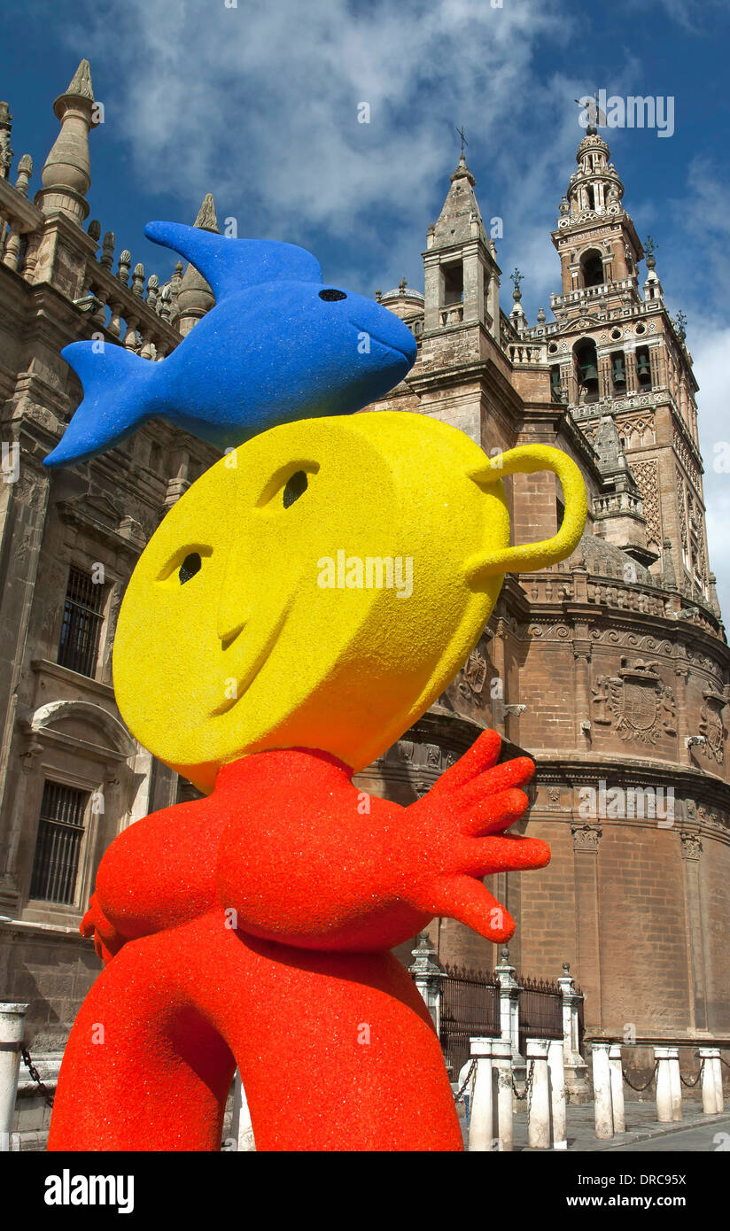 Cathedral and modern art exhibition "Urban Universe" by Juan Ripolles ...