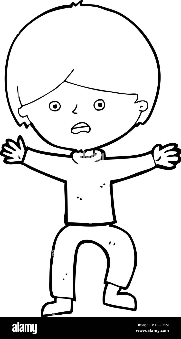 cartoon boy panicking Stock Vector Image & Art - Alamy